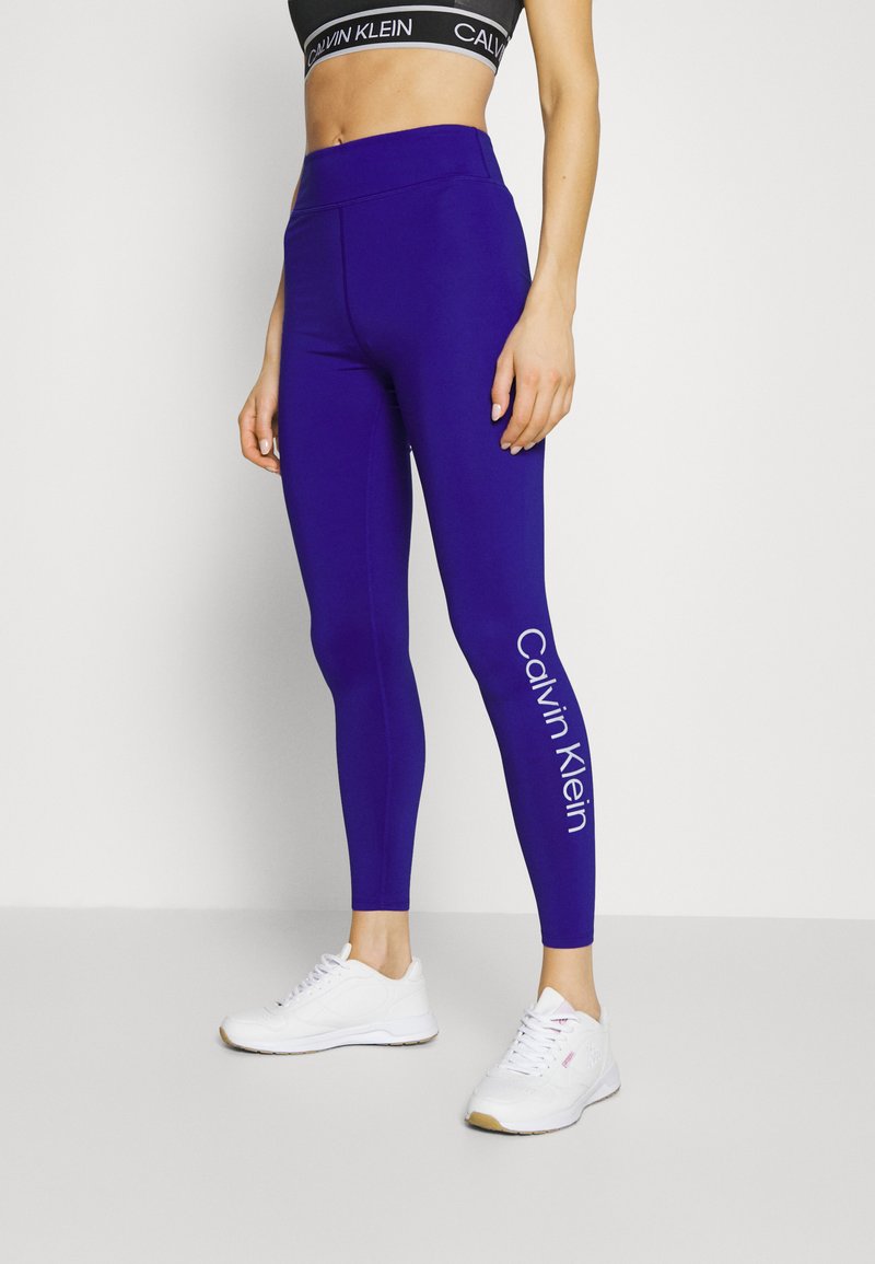 Calvin Klein Performance Full Length Tights Clematis Blue Blau