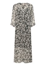 Part Two PART TWO BERITPW DR - Rochie maxi - black stitch leaf print ...
