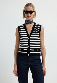 adL Vest - striped black/sort - Zalando.dk