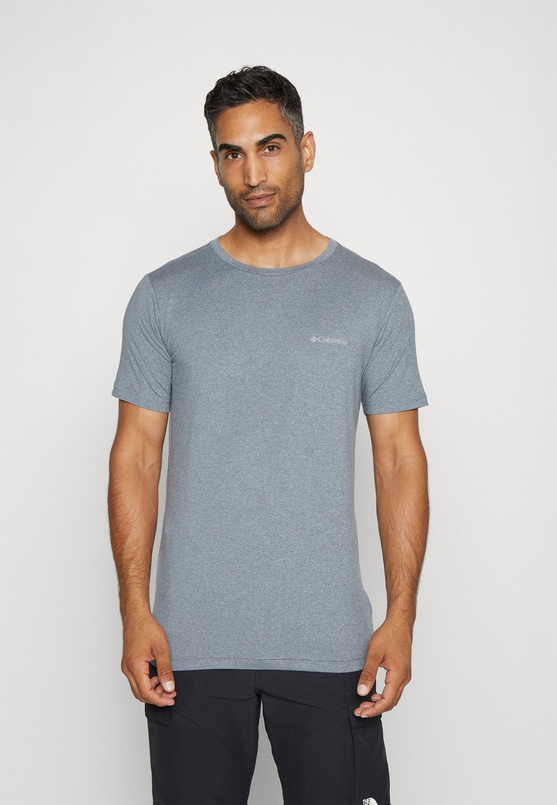 Columbia TECH TRAIL™ GRAPHIC TEE - Sport T-Shirt - city grey heather ...