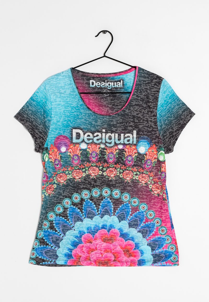 Desigual T-Shirt print - multi colored/mehrfarbig - (Pre-owned) - Zalando.de