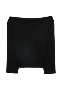 Stradivarius BOAT NECK WITH SASH - Pullover - black/noir - ZALANDO.FR