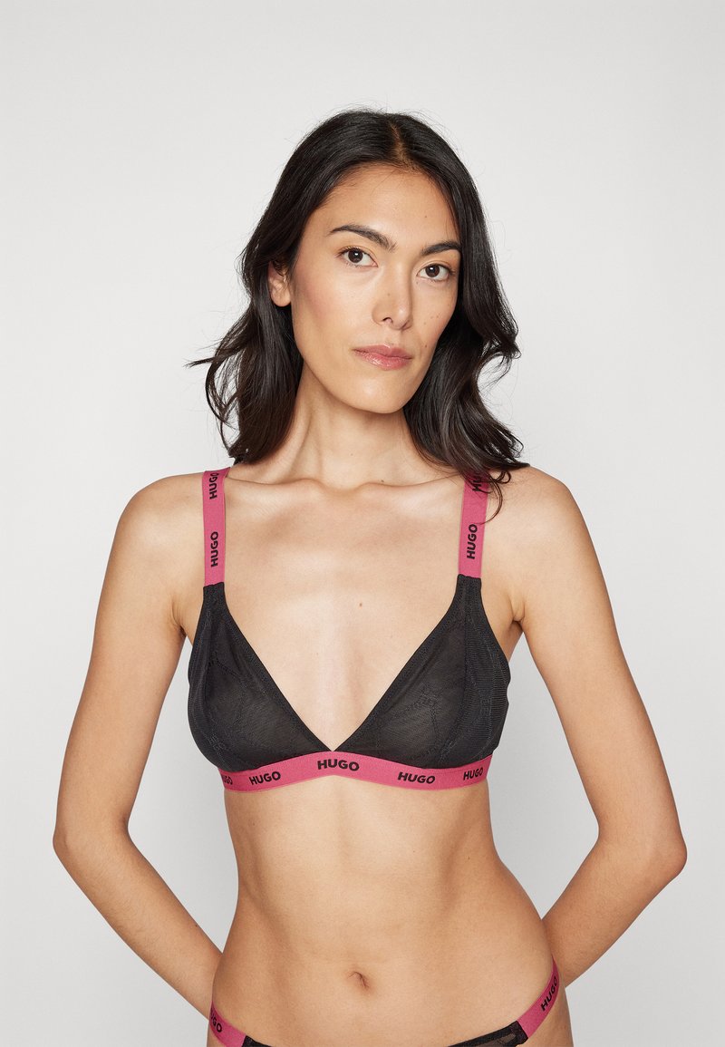 Hugo Triangle Bra Black Zalando