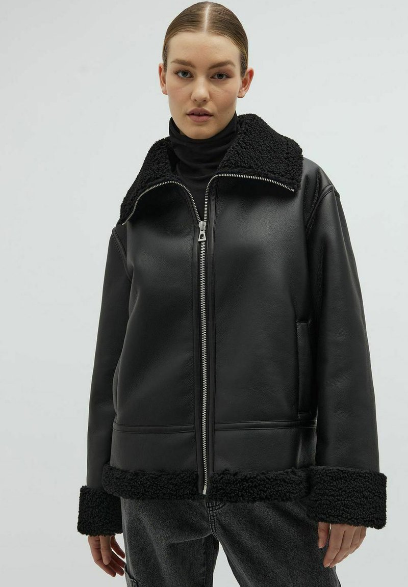 Global Funk BURBANE-G - Faux leather jacket - black - Zalando.ie