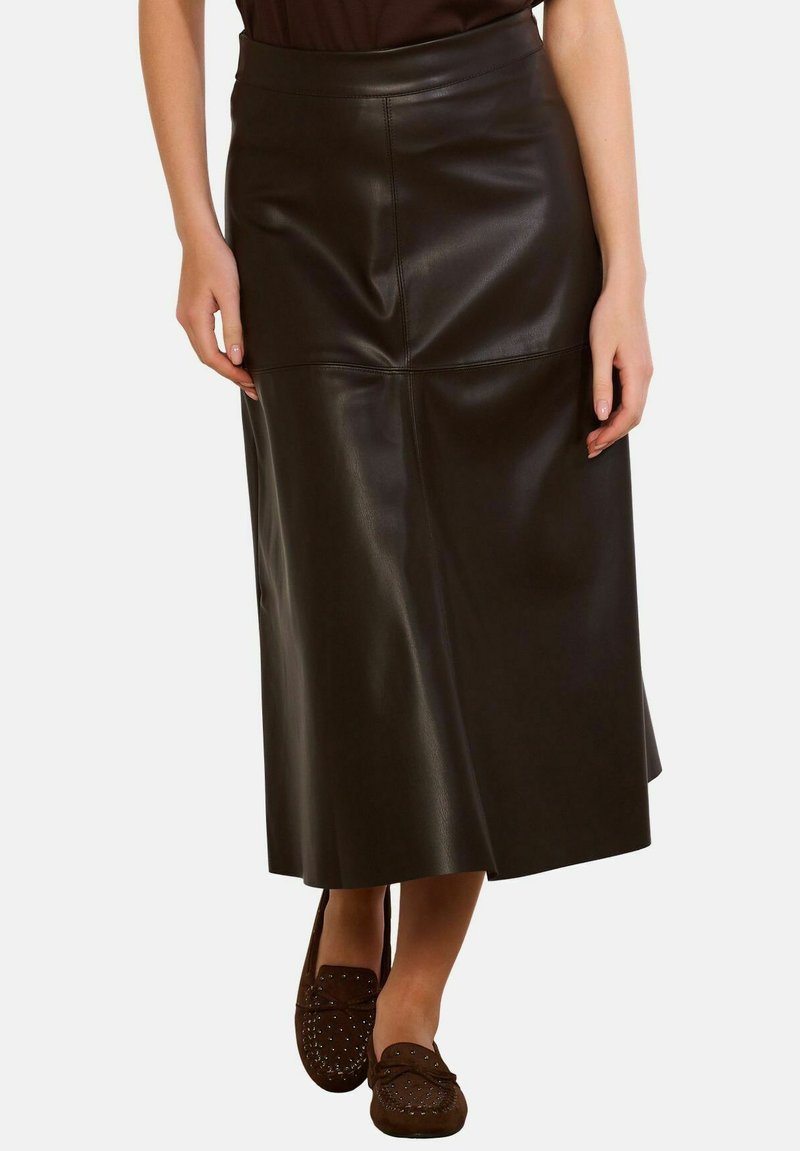 LolaLiza MIDI - A-line skirt - brown dark chocolate/brown - Zalando
