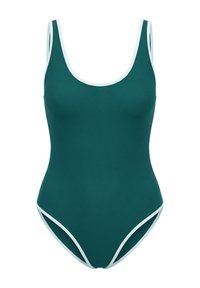 Studio Untold PIPING SOFT CUPS SHAPING - Costume da bagno - dark green ...