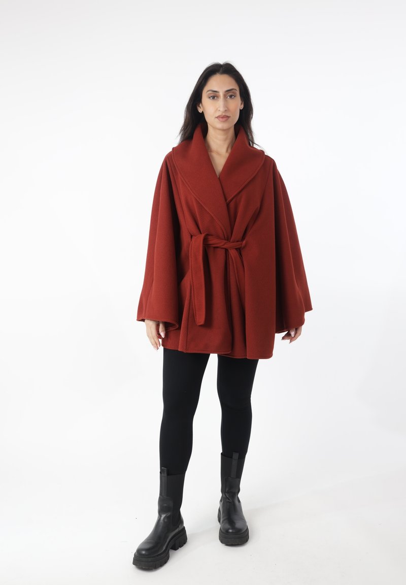 Elara Halflange jas - rostrot/donkerrood gemêleerd - Zalando.nl