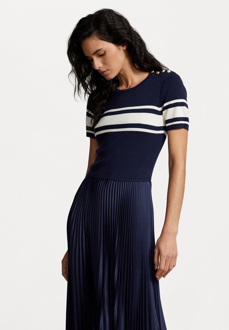Polo Ralph Lauren SHORT SLEEVE DAY DRESS - Day dress - navy/dark blue - Zalando.co.uk