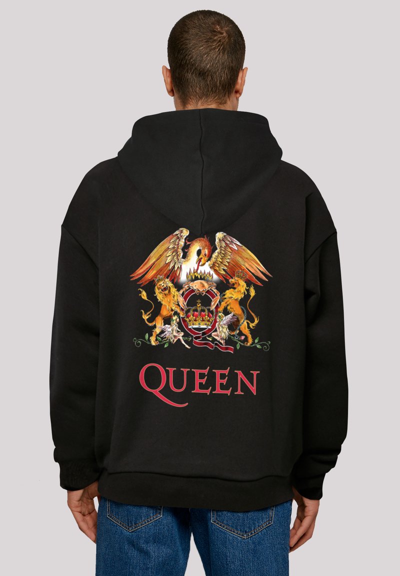 F4NT4STIC QUEEN BAND CLASSIC CREST LOGO - Sweat à capuche - black/noir ...