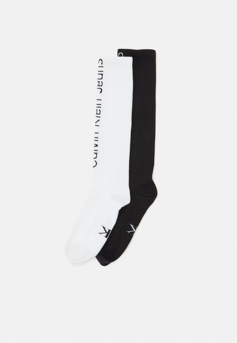 Calvin Klein Underwear KNEEHIGH LOGO 2 PACK Sukat Black Combo musta calvin-klein-underwear-kneehigh-logo-2-pack-sukat-black-combo-musta