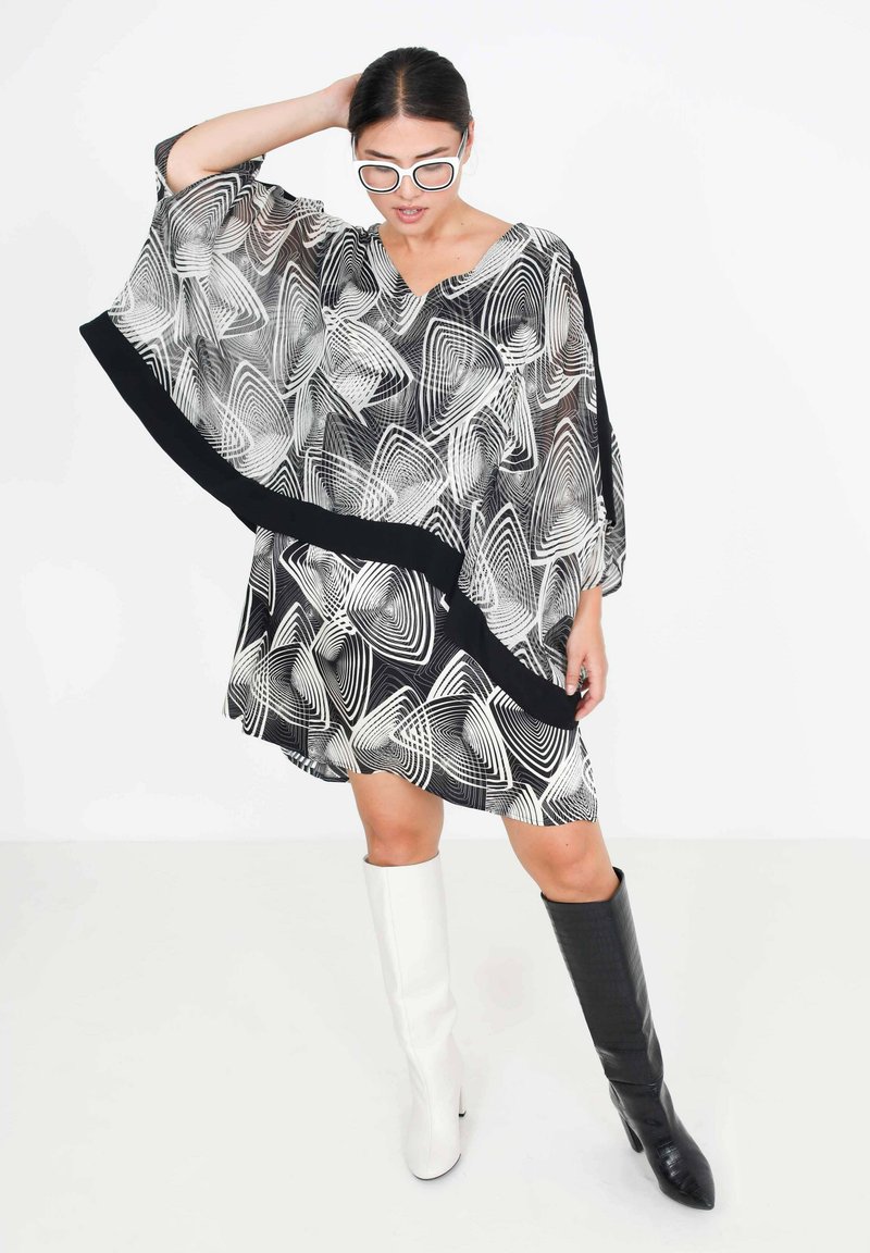 Jean Marc Philippe Tunique - noir blanc/noir - ZALANDO.FR