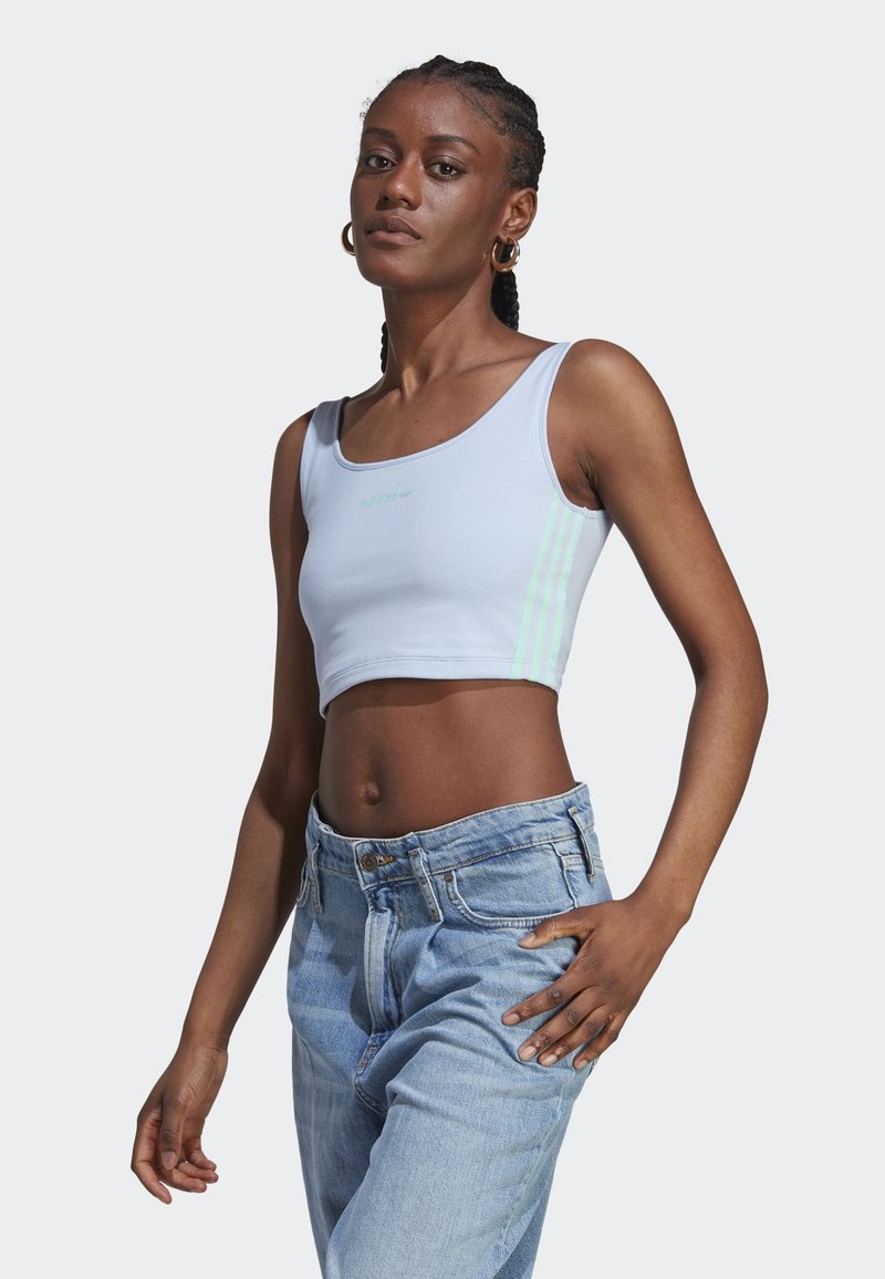 adidas Originals ISLAND CLUB CROP - Top - blue dawn/azul - Zalando.es