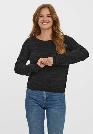 Nümph NUEDNA - Jersey de punto - caviar/negro - Zalando.es