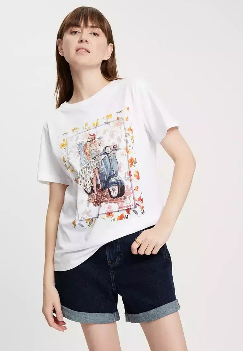 Cross Jeans - T-shirt z nadrukiem - Zalando.pl