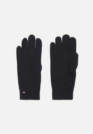 Tommy Hilfiger ESSENTIAL FLAG GLOVES UNISEX - Fingerhandschuh - black/schwarz - Zalando.de