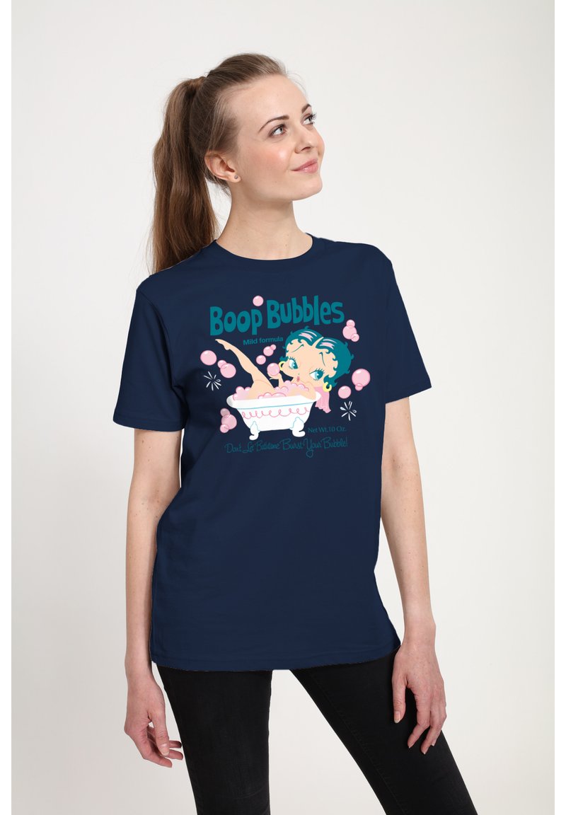 Henry Tiger BETTY BOOP BUBBLE BATH - T-Shirt print - navy blue ...