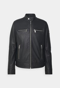 KARL LAGERFELD Leather jacket - black - Zalando.co.uk