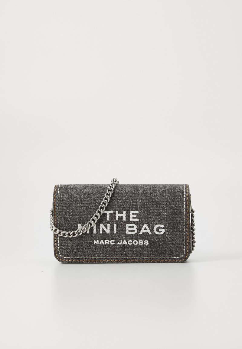 MARC JACOBS THE MINI BAG - Rankinė per petį - black wash/antracito ...