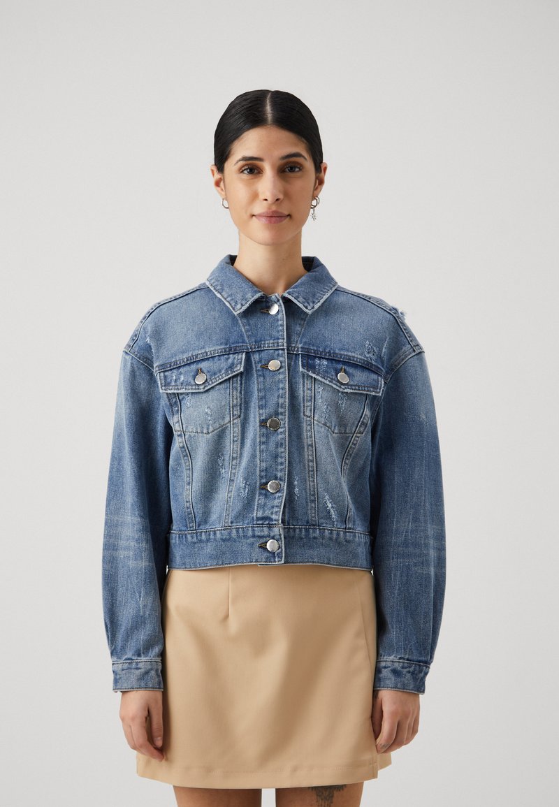 ONLY Petite ONLMALIBU JACKET - Giacca di jeans - medium blue denim/blu ...