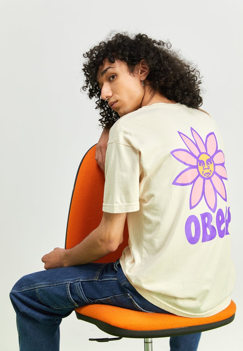 Obey Clothing OBEY PEACE FLOWER - Trükipildiga T-särk - sago/valkjas - Zalando.ee