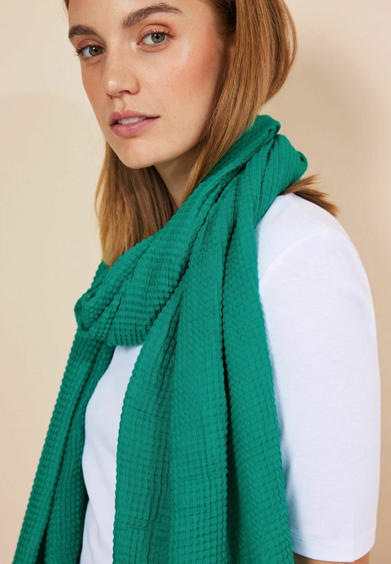 Street One STRUKTUR LONG - Scarf - türkis/mottled turquoise - Zalando.de