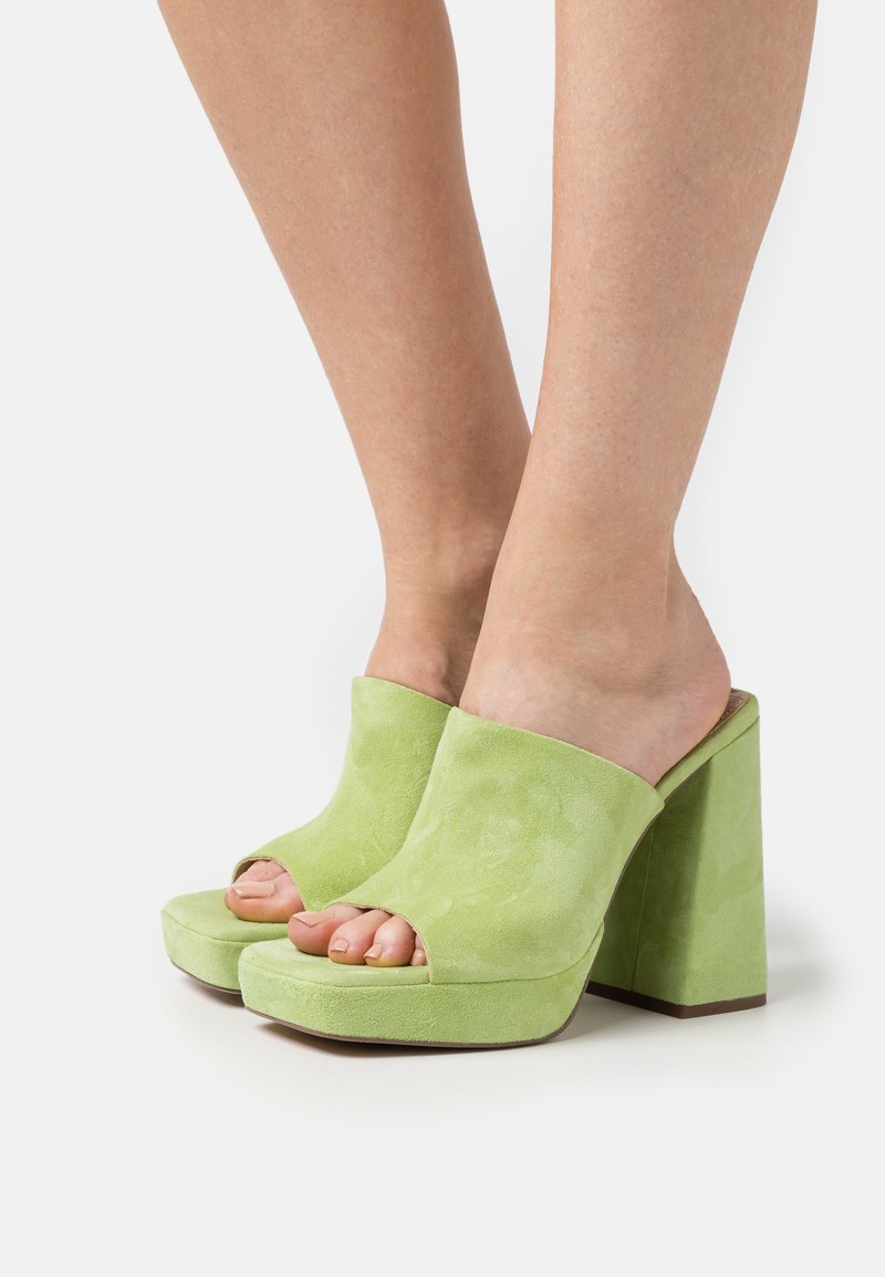 Free People MARGO MULE - Sandalias - green/verde - Zalando.es