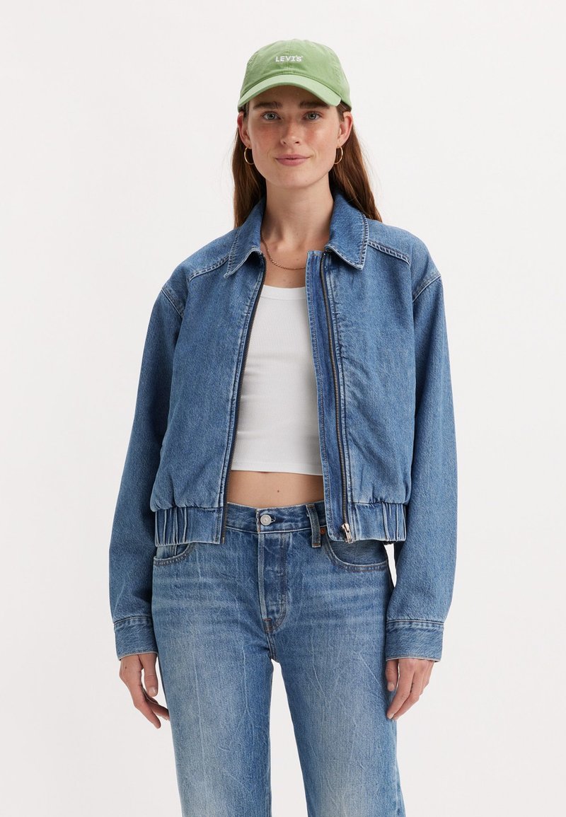 Levi's® INGRID SHRUNKEN JACKET - Bomber-jakk - cause and effect/sinine ...