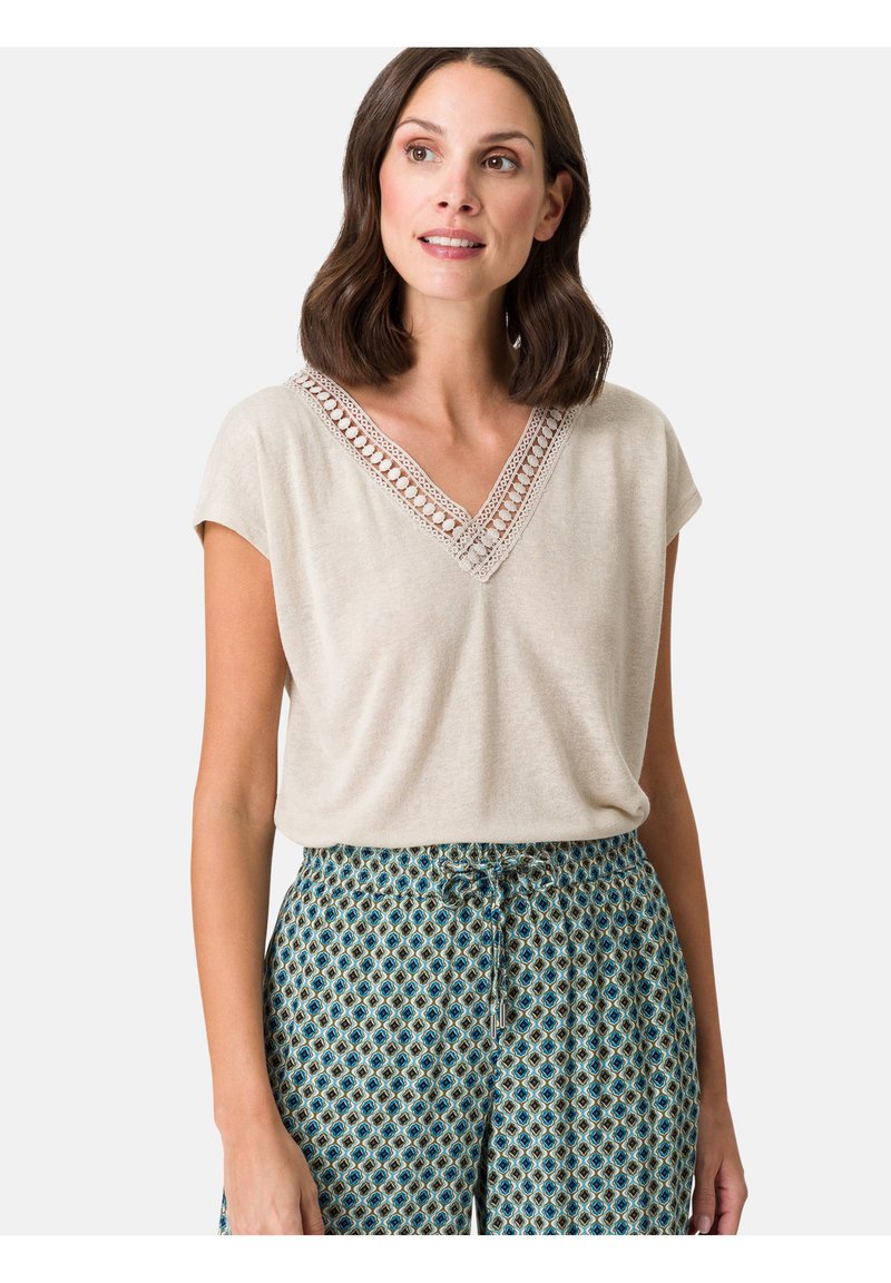zero Print T-shirt - french oak/beige - Zalando