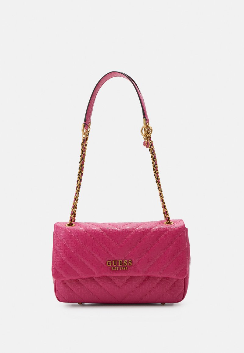 Guess JANIA CONVERTIBLE FLAP - Cross body bag - fuchsia/pink - Zalando ...