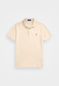 Polo Ralph Lauren CUSTOM SLIM FIT STRETCH MESH SHIRT - Polo - expedition dune heather/beige ...