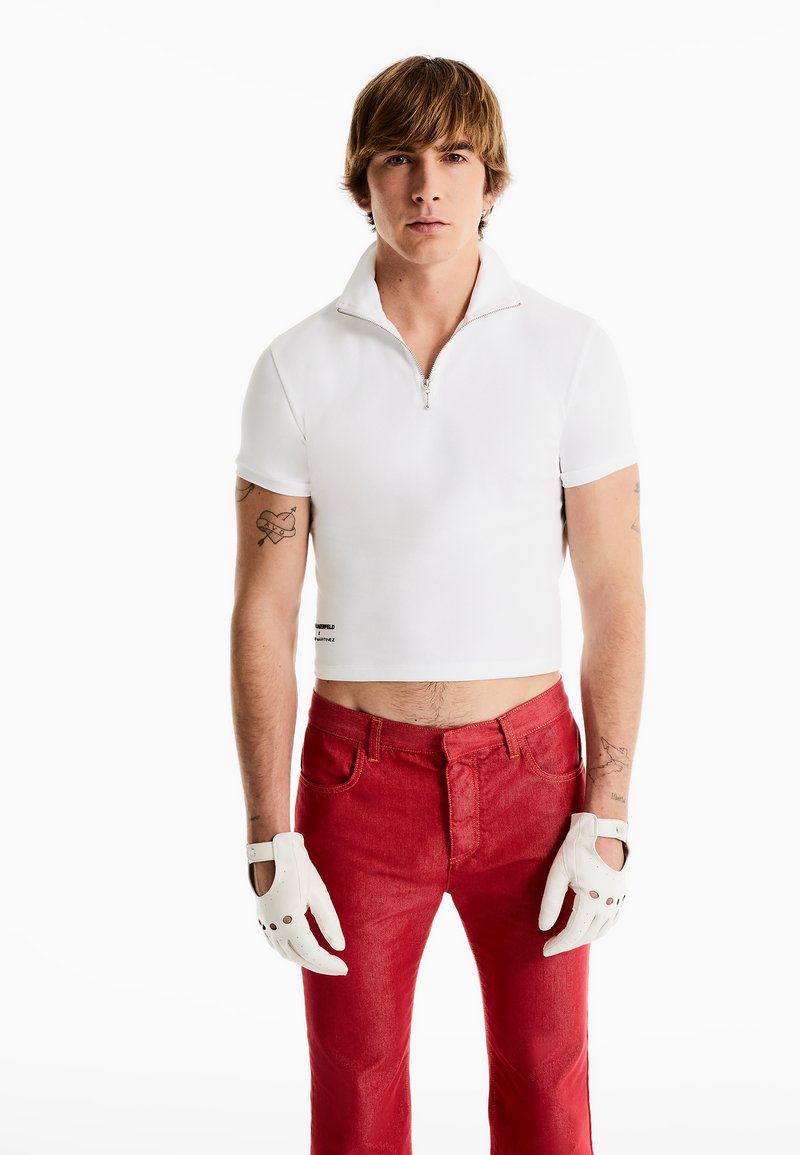 KARL LAGERFELD KARL LAGERFELD X ALLED-MARTINEZ KARL COLLAR POLO SHIRT ...