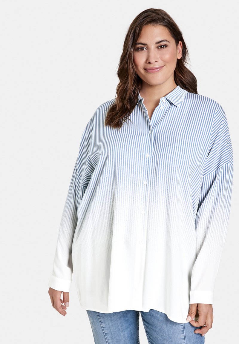 Samoon Button-down blouse - off white/off-white - Zalando.de
