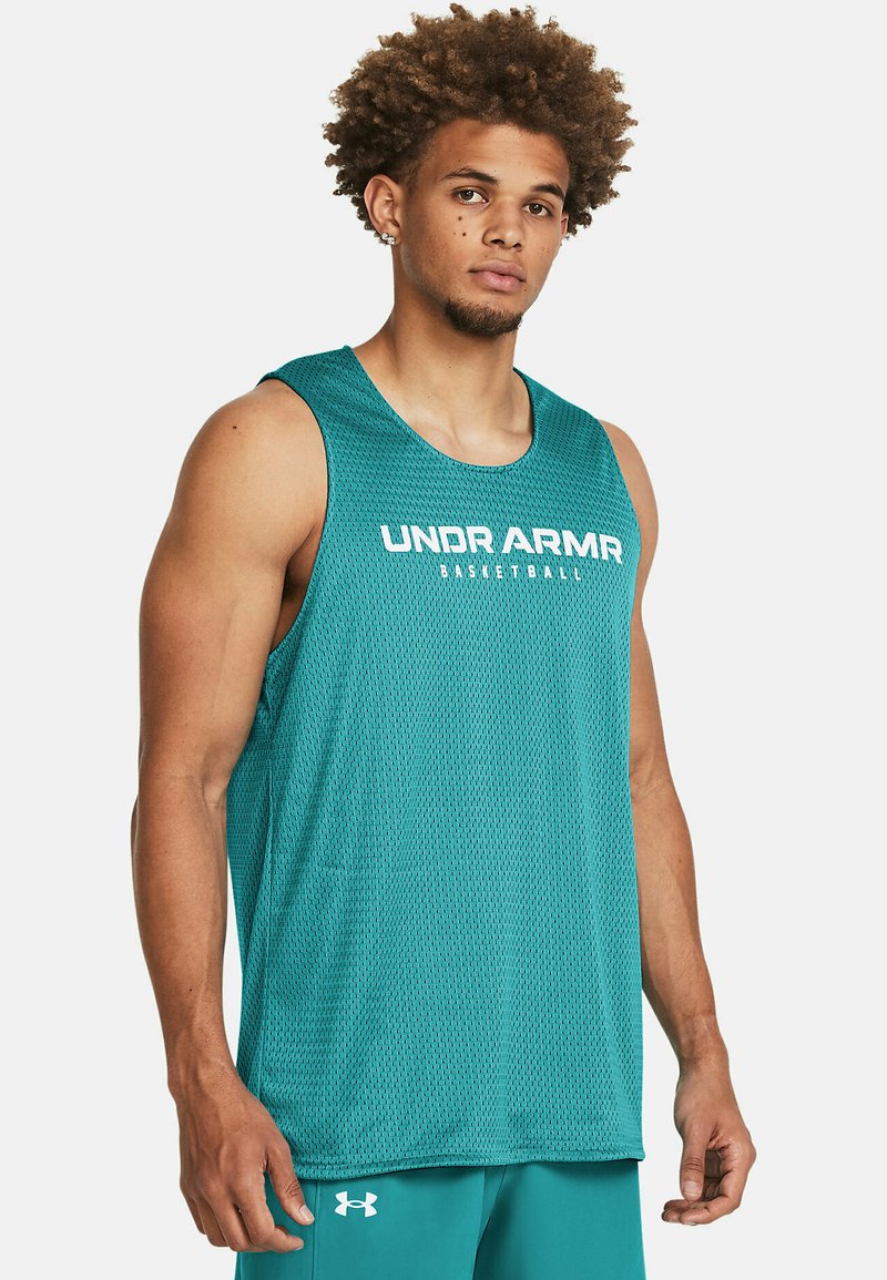 Under Armour BASELINE REVERSIBLE TANK - Top - circuit teal/blue ...