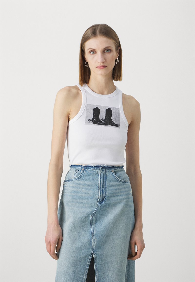 HUGO CLASSIC TANK - Felső - white/fehér - Zalando.hu