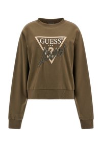 Guess CON LOGO TRIANGOLO ICON - Sweatshirt - bianco/weiß - Zalando.ch