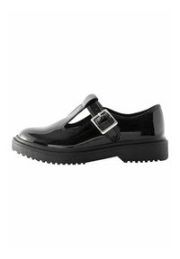 Next CHUNKY - REGULAR FIT - Ballerine con cinturino - black patent/nero ...