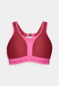 Shock Absorber ULTIMATE RUN BRA PADDED - High support sports bra - red ...