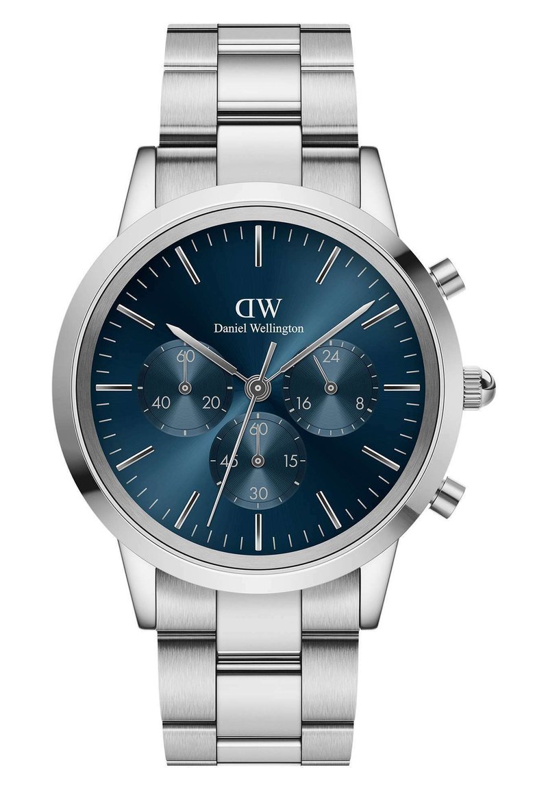 Daniel Wellington ICONIC LINK ARCTIC - Chronograph watch - silver ...