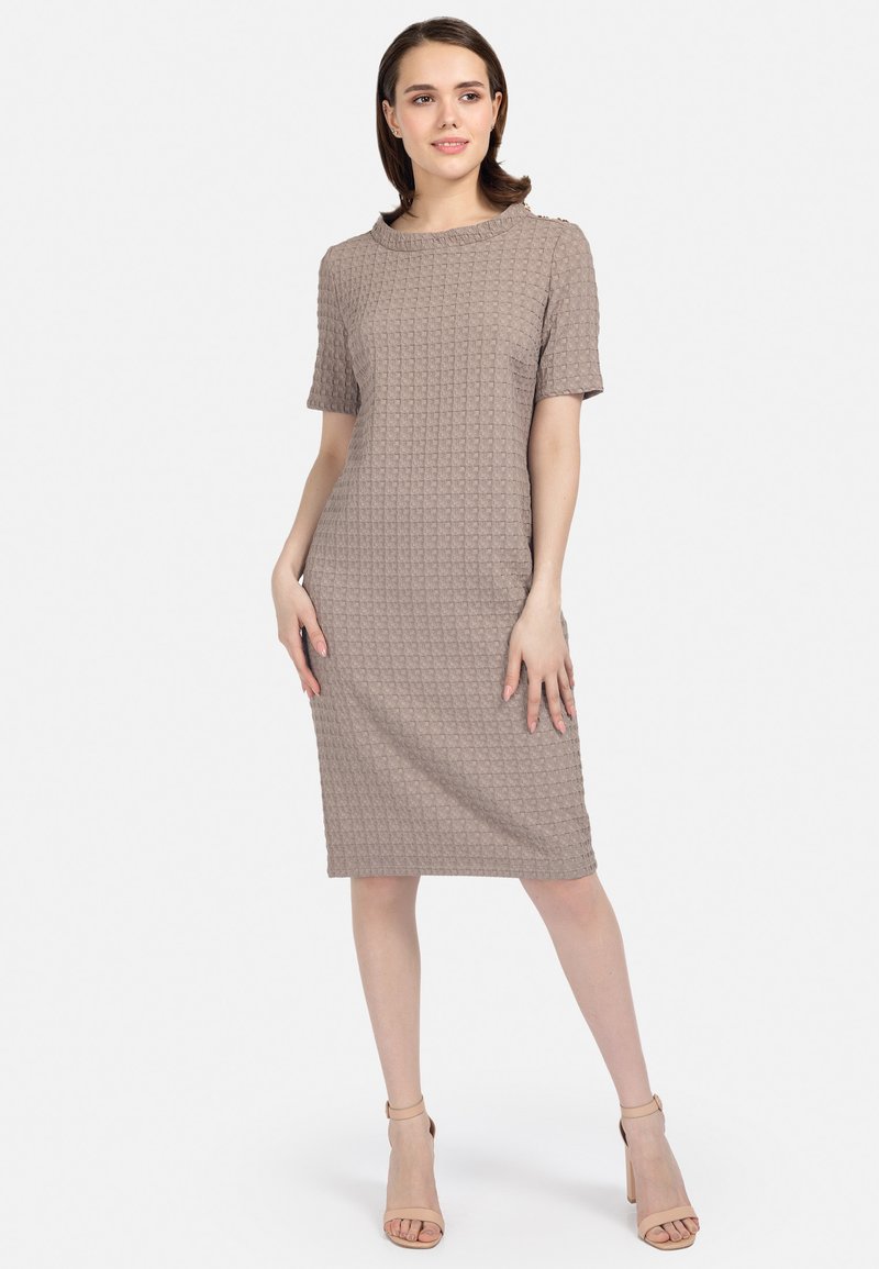 HELMIDGE Robe fourreau - beige - ZALANDO.FR