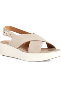 Geox D LAUDARA - Sandalias con plataforma - sand/tierra - Zalando.es