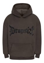 Dropsize SUPER HEAVY V2 MIDDLE EMBO - Kapuzenpullover - washed black ...