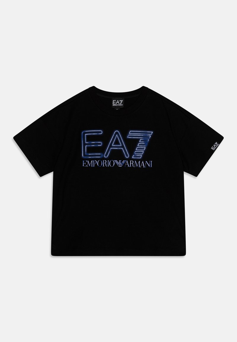EA7 Emporio Armani UNISEX - T-shirt print - black/zwart - Zalando.nl