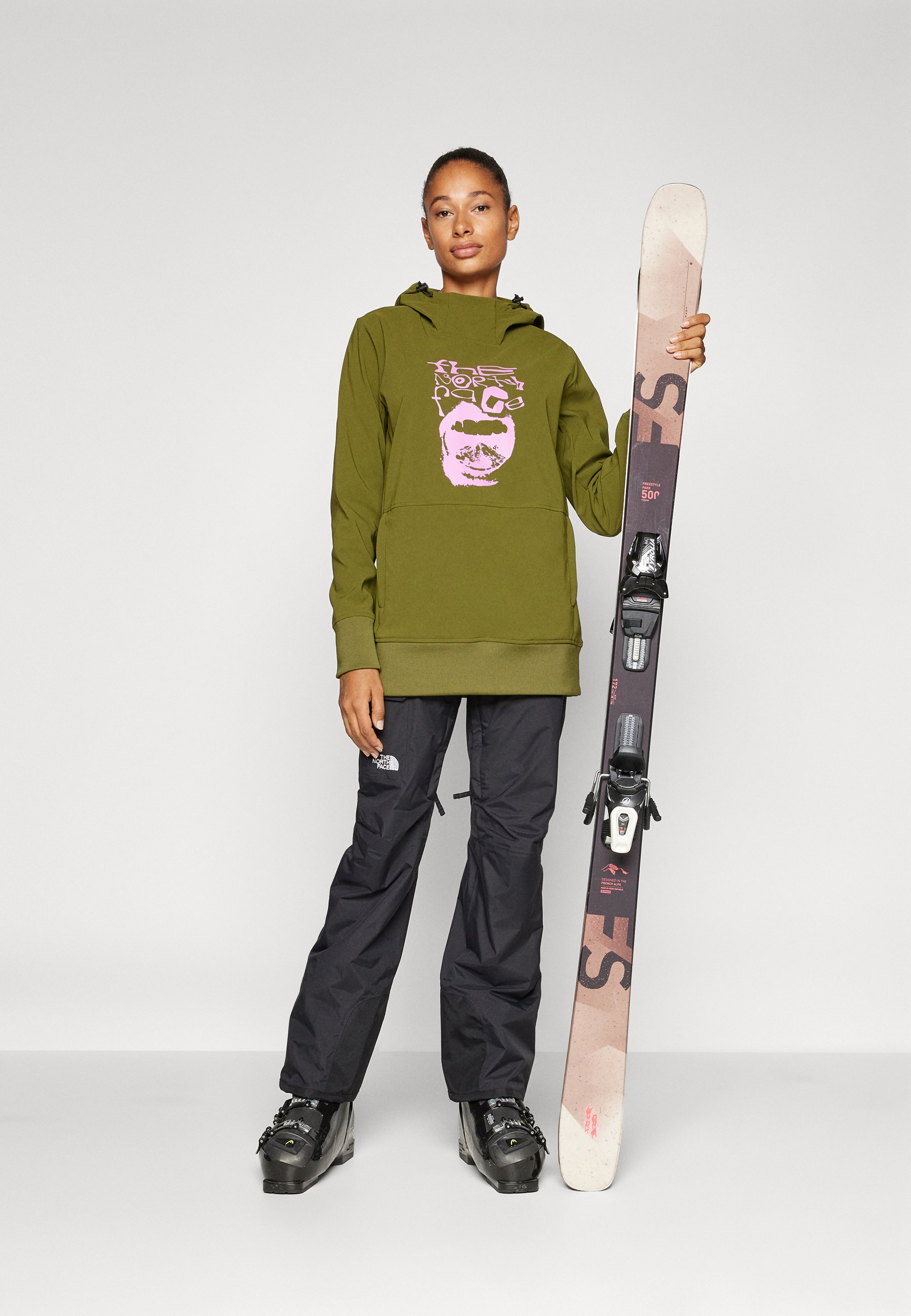 The North Face TEKNO PULLOVER HOODIE Kapuzenpullover forest olive oliv Zalando