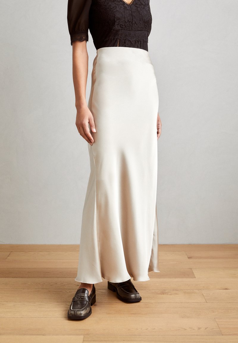 Lindex SKIRT MARY - Jupe longue - light beige/beige - ZALANDO.FR
