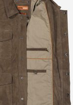 Emilio Adani REGULAR - Leather jacket - hellbraun/light brown - Zalando