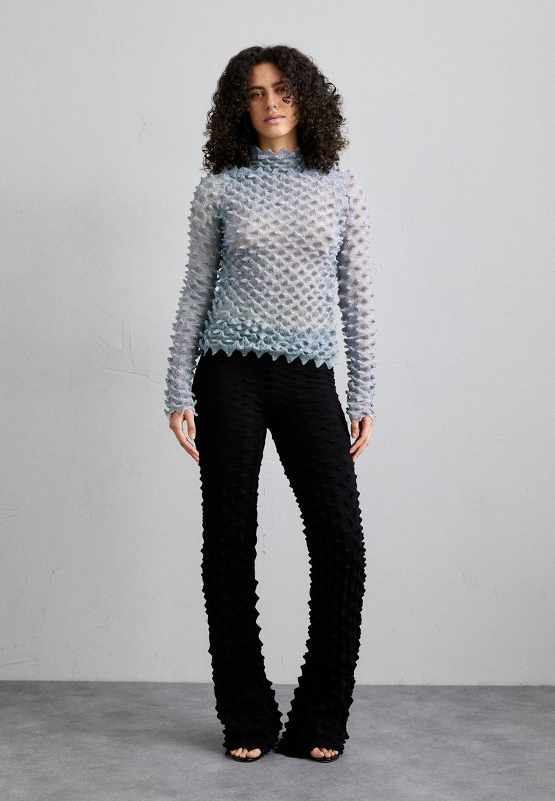 Chet Lo SPIKY RAGLAN - T-shirt à manches longues - grey/gris - ZALANDO.FR