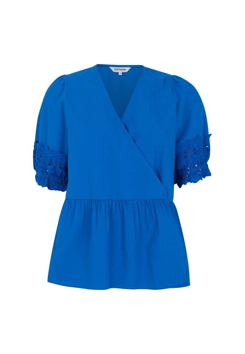 Soft Rebels SRRENEE WRAP - Blouse - victoria blue/blue - Zalando.de