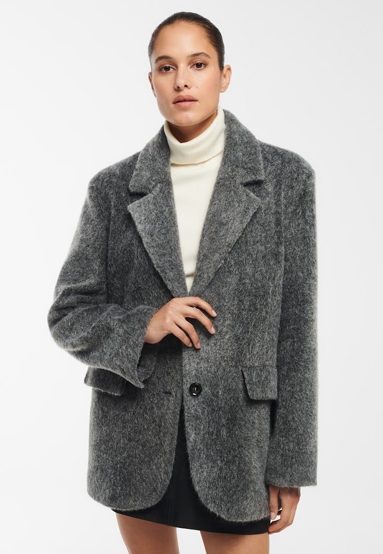 STUDIO AR EMBLA - Manteau classique - deep grey/gris - ZALANDO.FR
