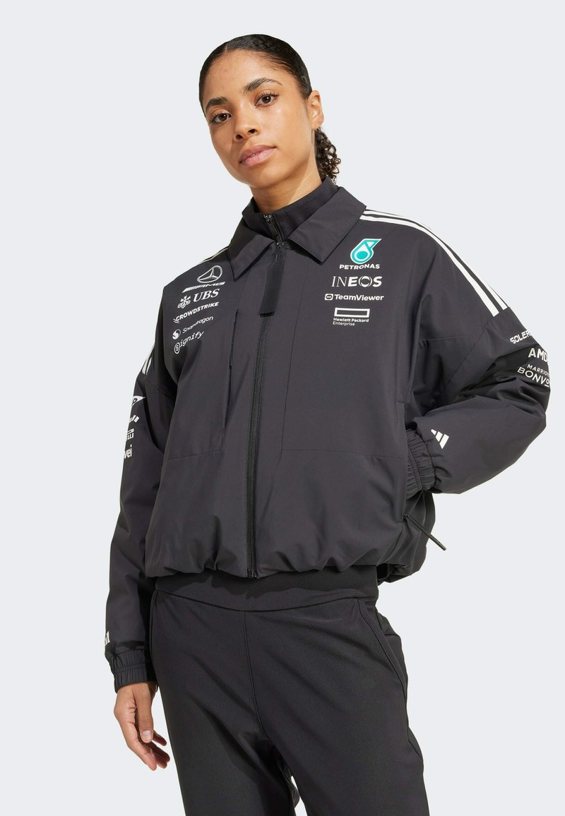 adidas Performance Giacca sportiva - black white/nero - Zalando.it