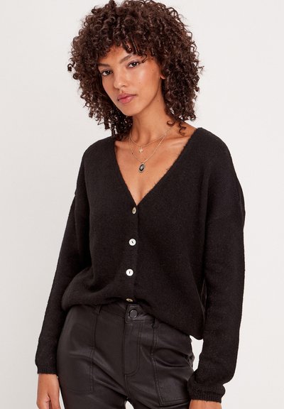 InWear TENLEY INO-SHAPE - Neuletakki - black/musta - Zalando.fi